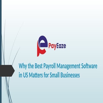 How Are Payroll Software Companies in USA Simplifying Payroll for Small ...