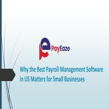 How Are Payroll Software Companies in USA Simplifying Payroll for Small ...