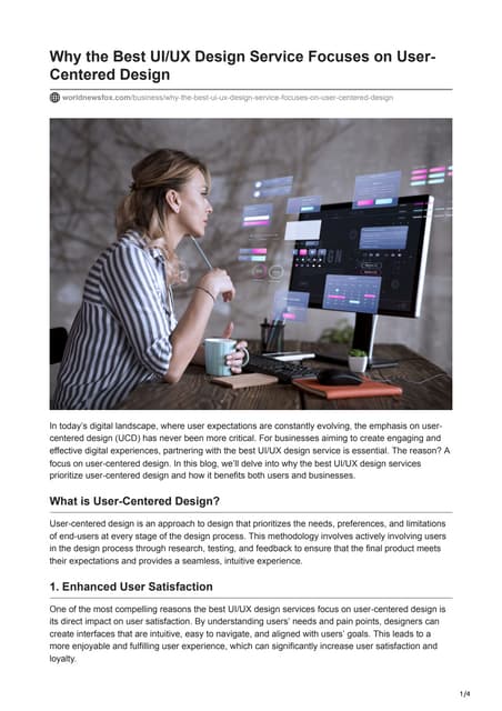 Why The Best Uiux Design Service Focuses On User Centered Designpdf 3601