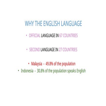 WHY THE ENGLISH LANGUAGE IMPORTANT FOR STUDENTS | PPTX