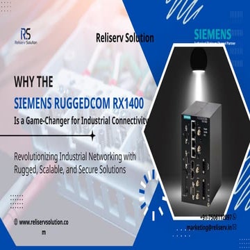 Why the Siemens RUGGEDCOM RX1400 Is a Game-Changer for Industrial ...