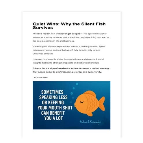 Quiet Wins: Why the Silent Fish Survives.pdf