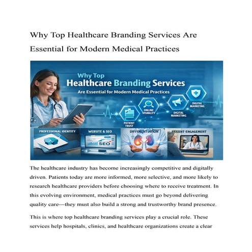 Why Top Healthcare Branding Services Are Essential for Modern Medical ...