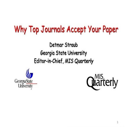 Why Top Journals Accept Your Paper | PPT