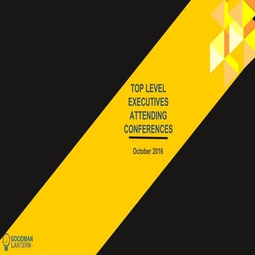 Why top level executives attend conferences | PPTX