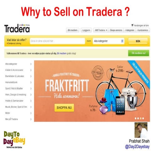 Why to sell on Tradera ? | PPT