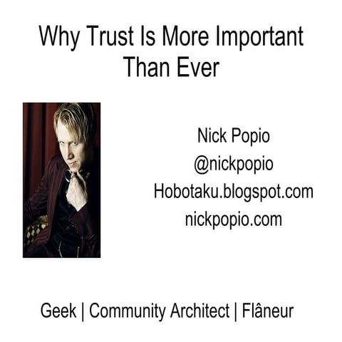 Why Trust Is Important Ppt