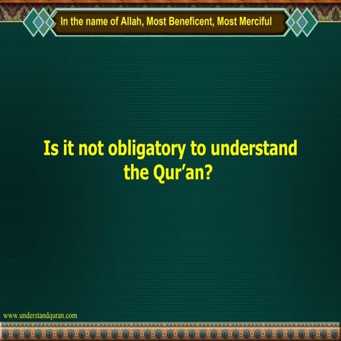 Understand Quran | PPS