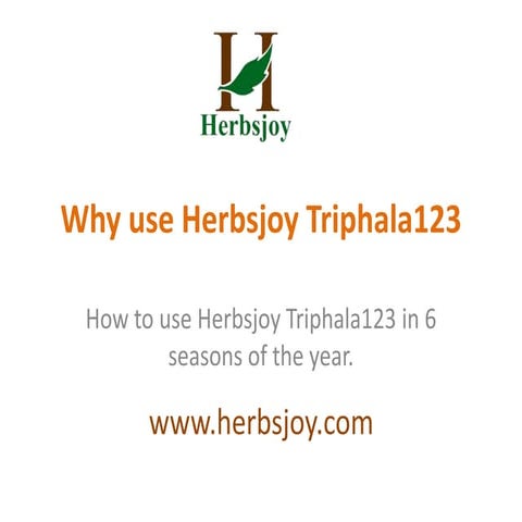 Why use herbsjoy triphala123 | PPT