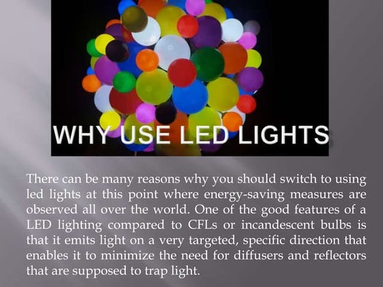 Benefits of led lights | PDF