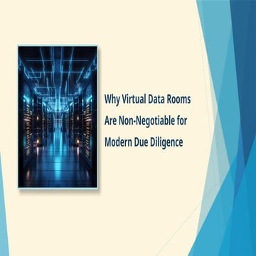 Modern diligence demands more than shared folders | PPTX