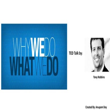 Why we do what we do by Tony Robbins | PPTX