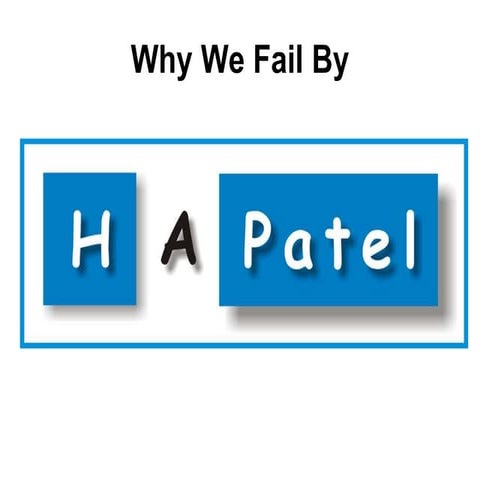 Why we fail | PPT