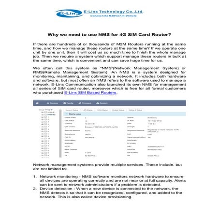 Why we need to use NMS for 4G SIM Card Router.pdf