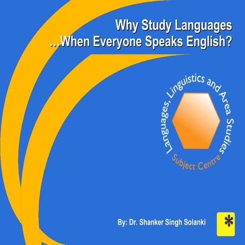 Why we study language | PPT