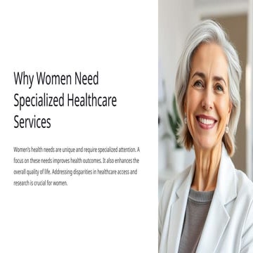Why Women Need Specialized Healthcare Services | PPT