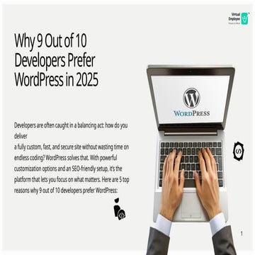 Why 9 Out of 10 Developers Prefer WordPress in 2025 | PPT