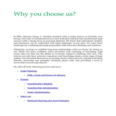 Why you choose us | DOCX