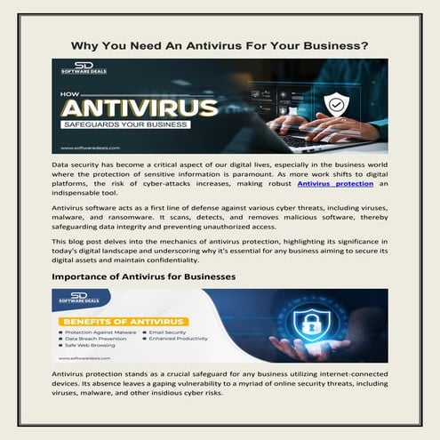Why You Need An Antivirus For Your Business? | PDF