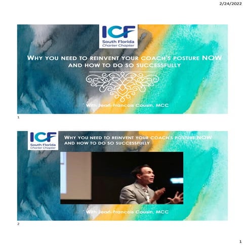 Why you need to reinvent your coach's posture NOW and how to do so ...