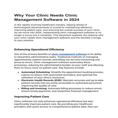 Why Your Clinic Needs Clinic Management Software in 2024.pdf