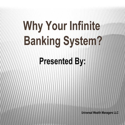 Why Your Infinite Banking System? | ODP