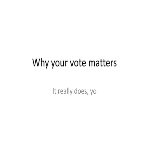 Why your vote matters | PPTX
