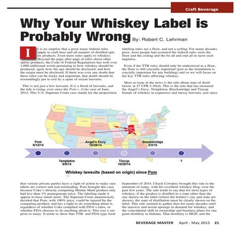 Why your whiskey label is wrong | PDF