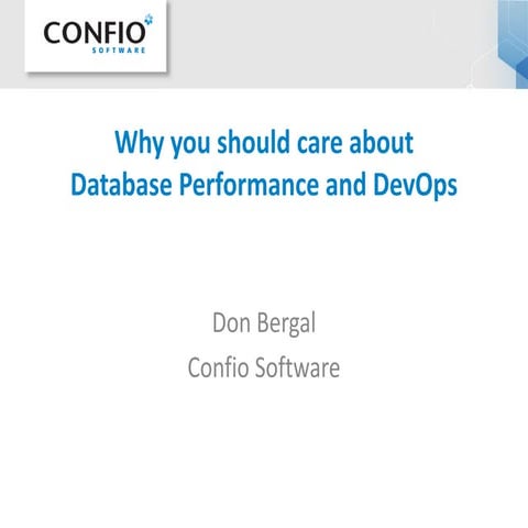 Why Developers Should Care About Database Devops Devops Days 4 2013 Ppt