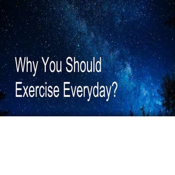7 reasons to exercise | PPT