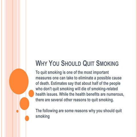 Why you should quit smoking | PPT