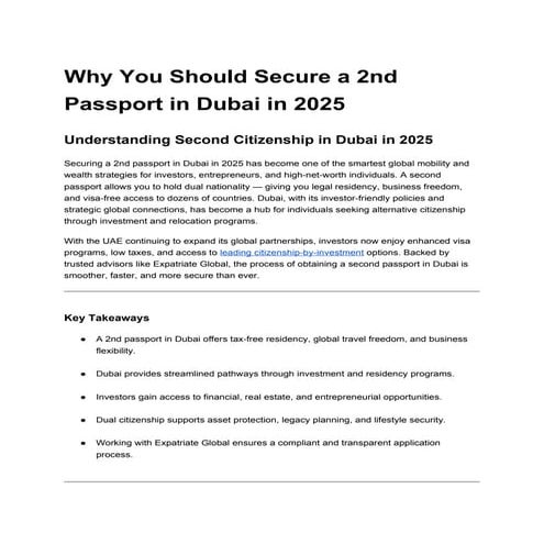 2nd Passport in Dubai_ Everything You Need to Know.docx