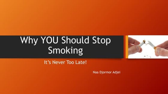 Smoking Presentation | PPT