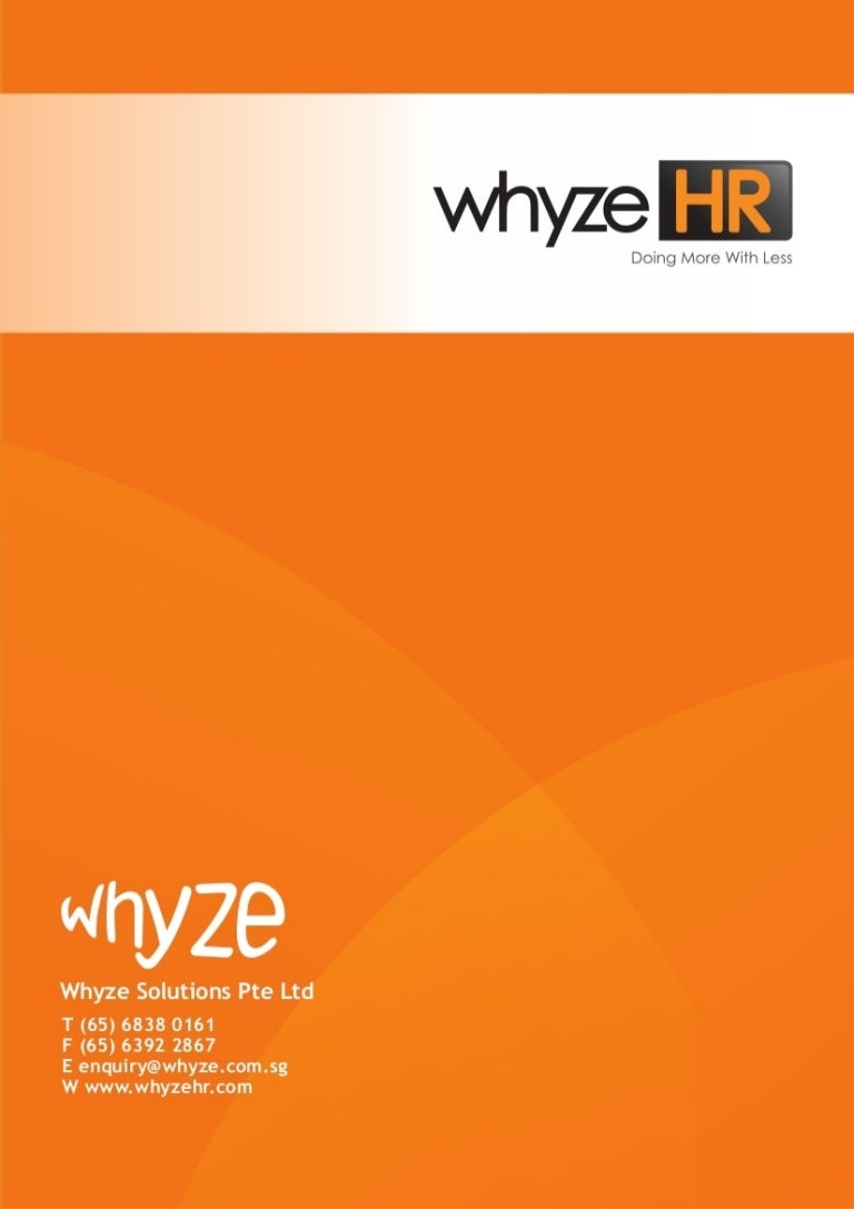 Whyze HR and Payroll Software