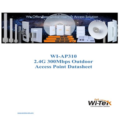 2.4G 300Mbps Mesh outdoor access point | PDF