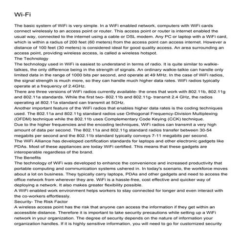 Wi-Fi | PDF