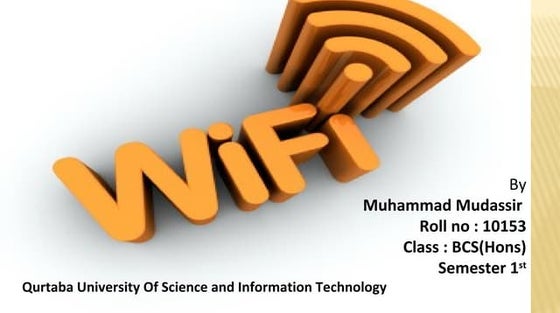 Wi fi technology | PPT