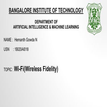 Wireless networks ppt | PPTX