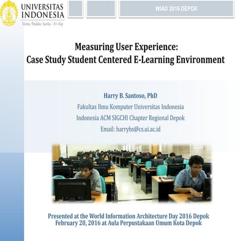 Measuring User Experience: Case Study Student Centered e-Learning ...