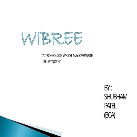 Wibree ppt for the bechlor of computer application.pptx