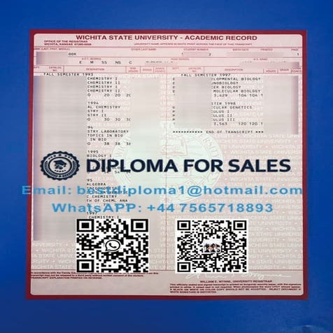 How to Get Fake Wichita State University Transcript | PDF