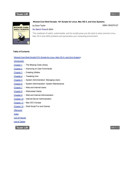 Wicked Cool Shell Scripts | PDF Wicked Cool Shell Scripts | PDF