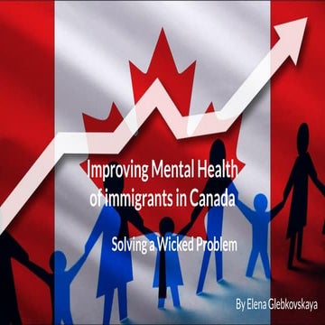 Wicked problem: Improving mental health of immigrants in Canada | PDF