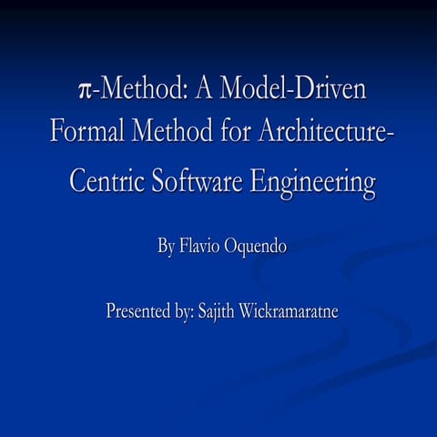 Architecture Centric Development Ppt Presentation Ppt