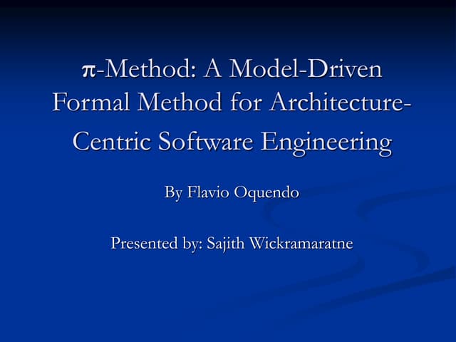 Architecture Centric Development Ppt Presentation Ppt
