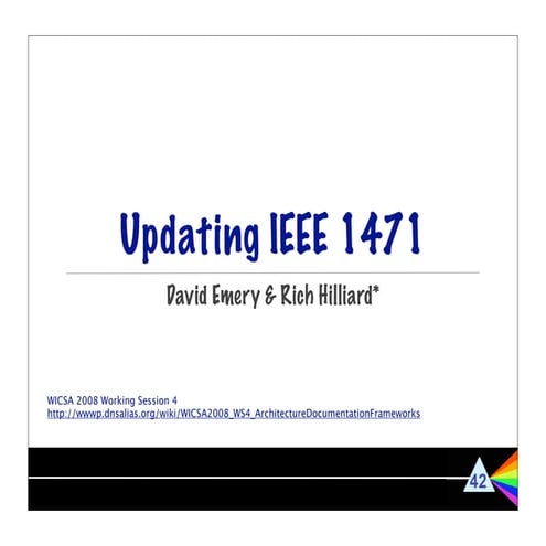 Knowledge mechanisms in IEEE 1471/ISO 42010 | PDF