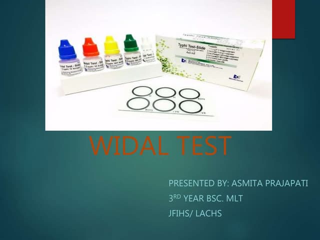 Widal test | PPT