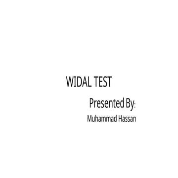 widal test ppt.pptx..................... | PPTX
