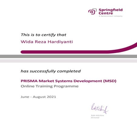 Market System Development Training | PDF