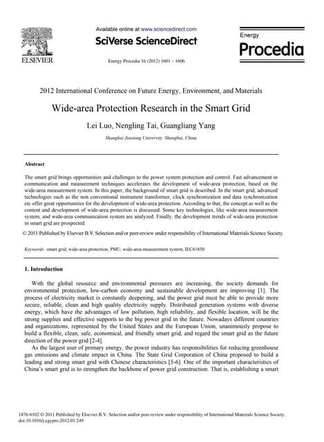 Wide Area Monitoring Systems Wams Ppt